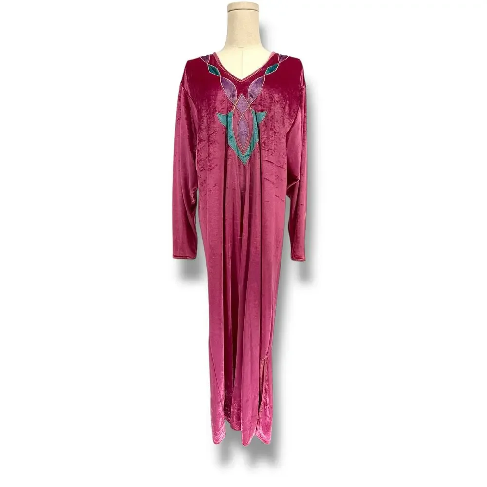 Oscar de la Renta | Dresses | Vintage 98s Oscar De La Renta Pink Velvet ...